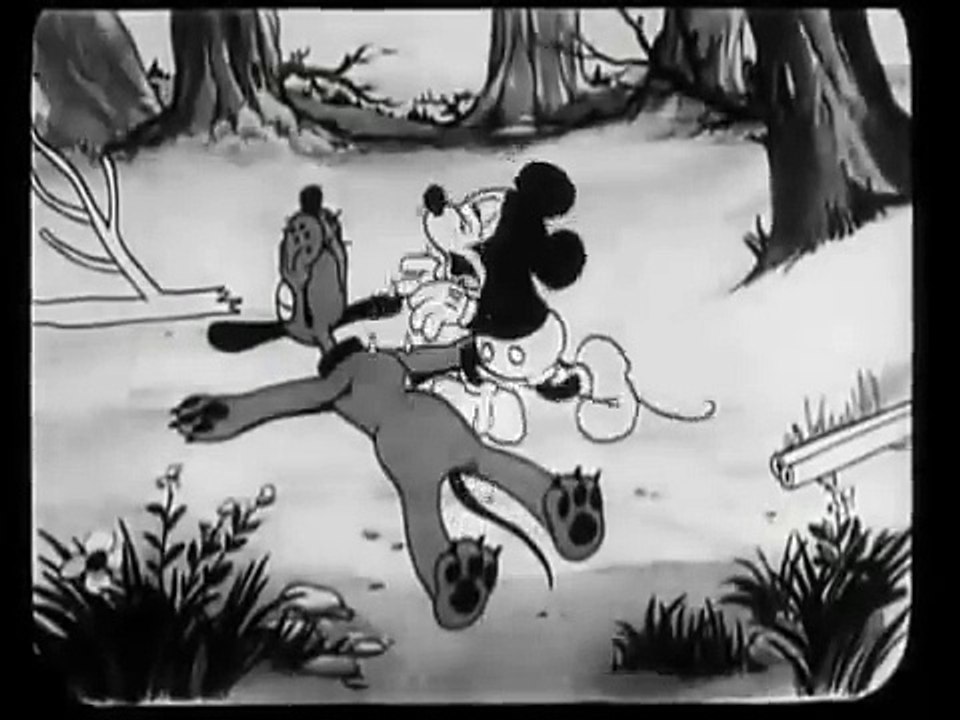 Walt Disneys Mickey Mouse The Moose Hunt 1931 feat Pluto the Dog ...