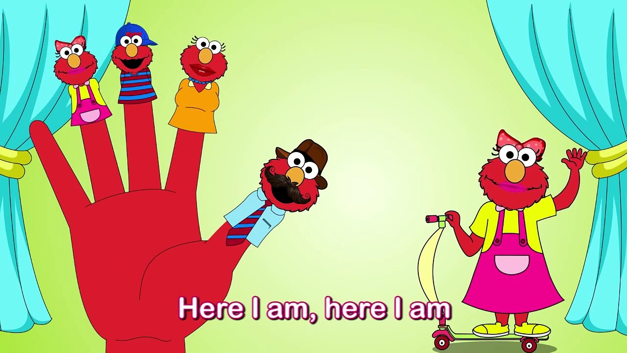 Finger family - ELMO Finger Family Song Nursery Rhyme - English Sub ...