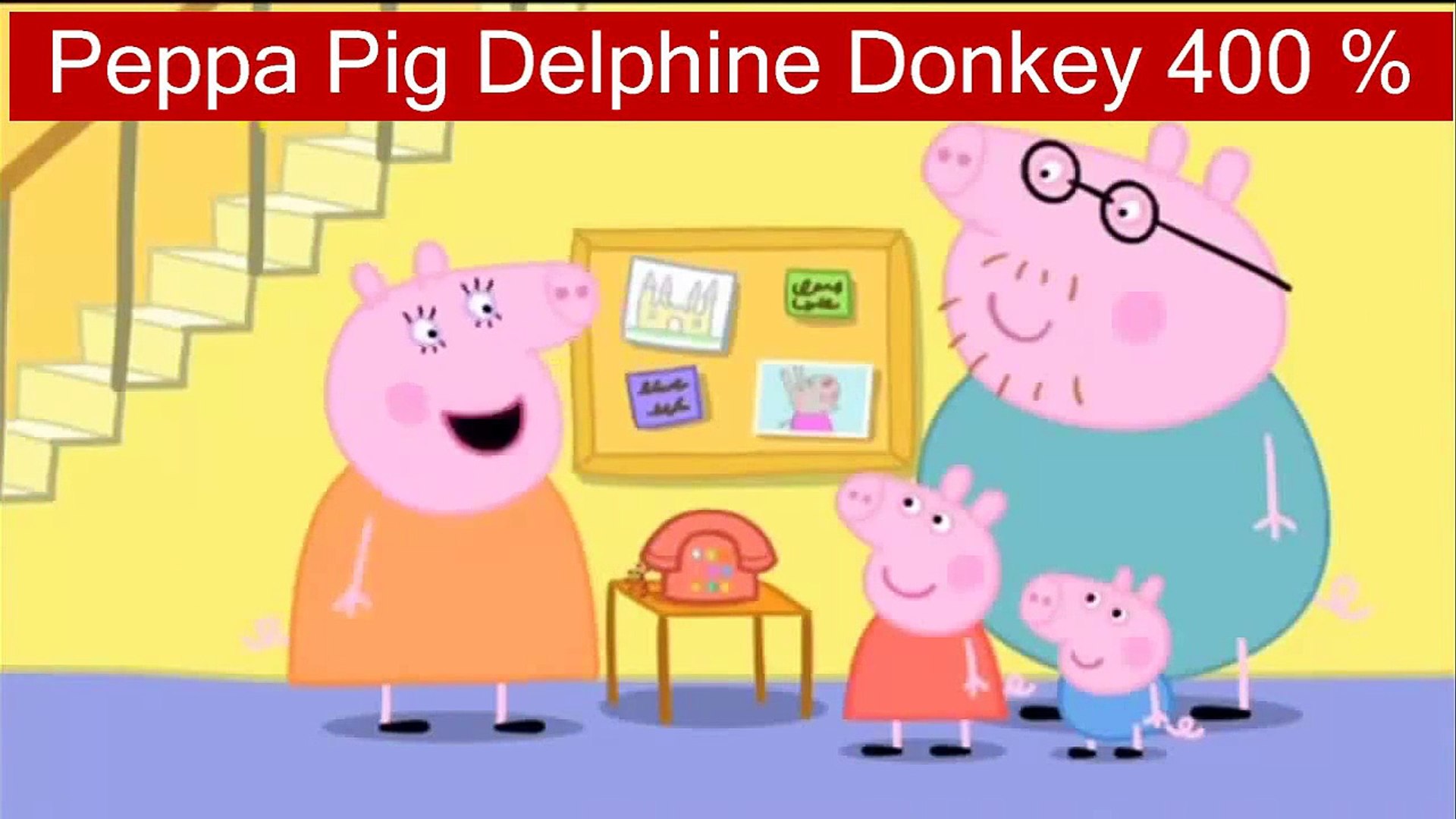 Peppa Pig Delphine Burro Irmao