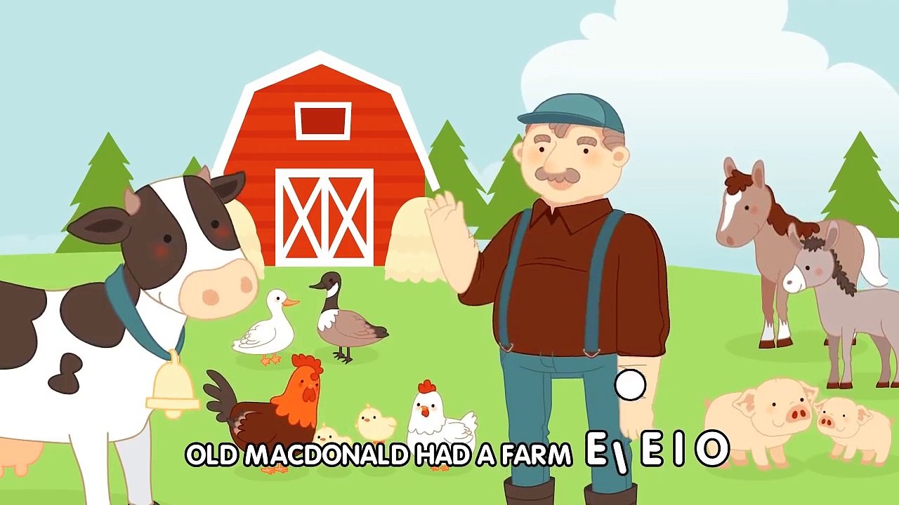 Old MacDonald Had a Farm • Nursery Rhymes Song with Lyrics • Animated ...
