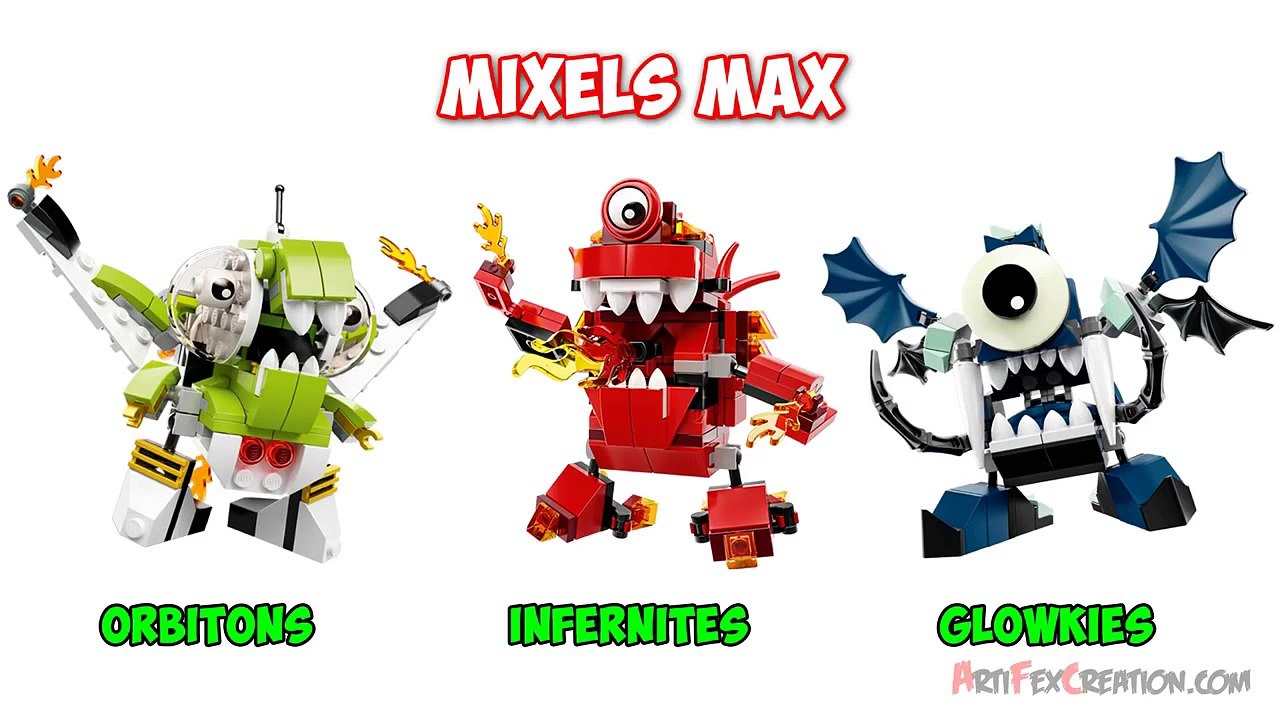Lego Mixels MAX Series 4: Orbitons, Infernites, Glowkies Stop Motion ...