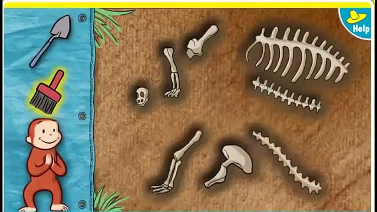 Curious George Find The Dinosaur- Cartoon Games For Kids - video ...