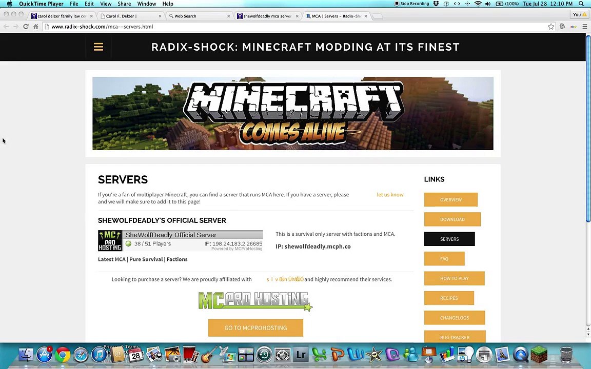 MCA server IP (UPDATED WRONG IP) Minecraft modded server - video ...