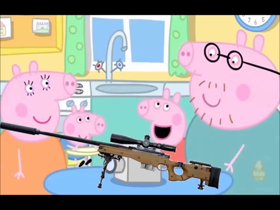 Peppa Pig Daddy Pig Gets a Sniper Rifle! - video Dailymotion