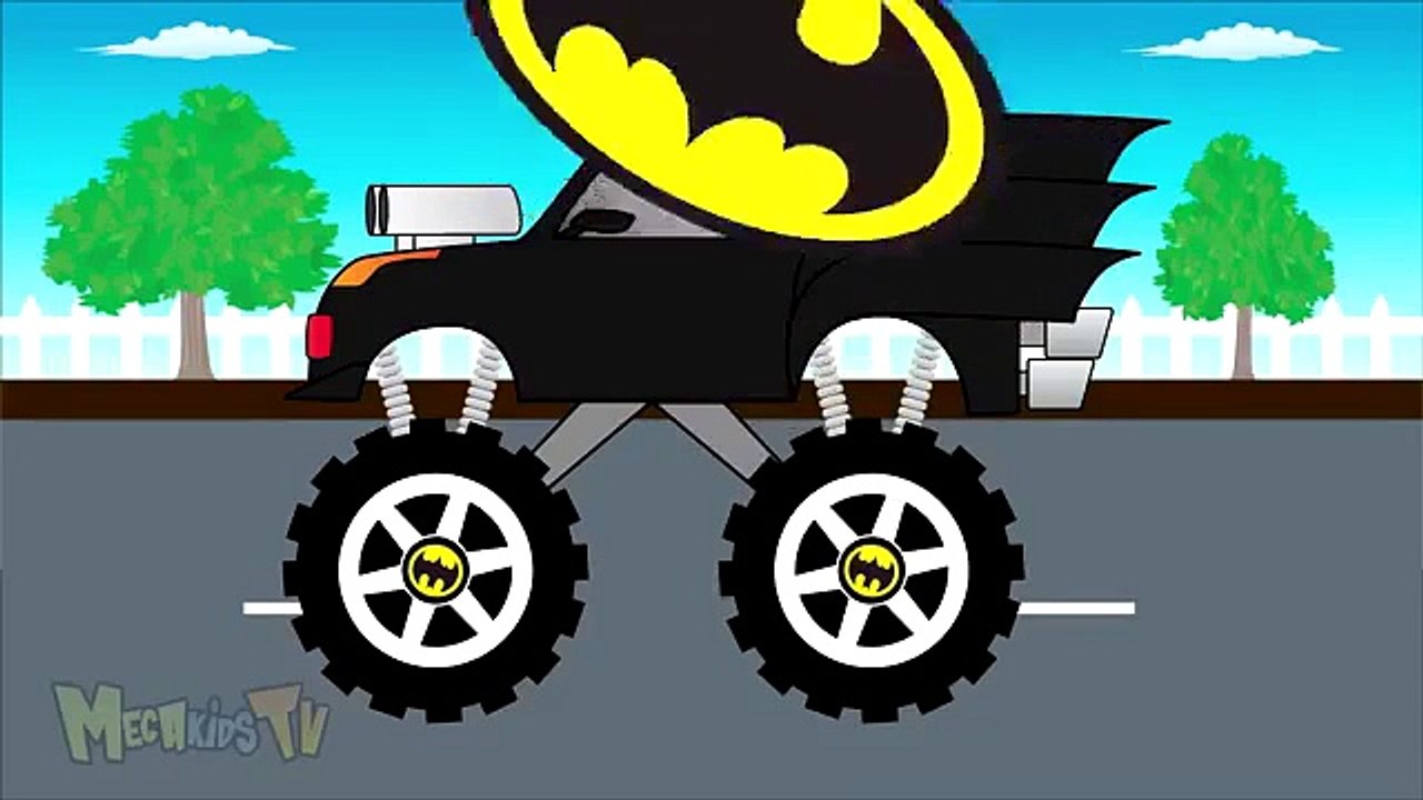 Batman Truck Monster Trucks For Children -Batman Truk Rakasa Truk Untuk ...