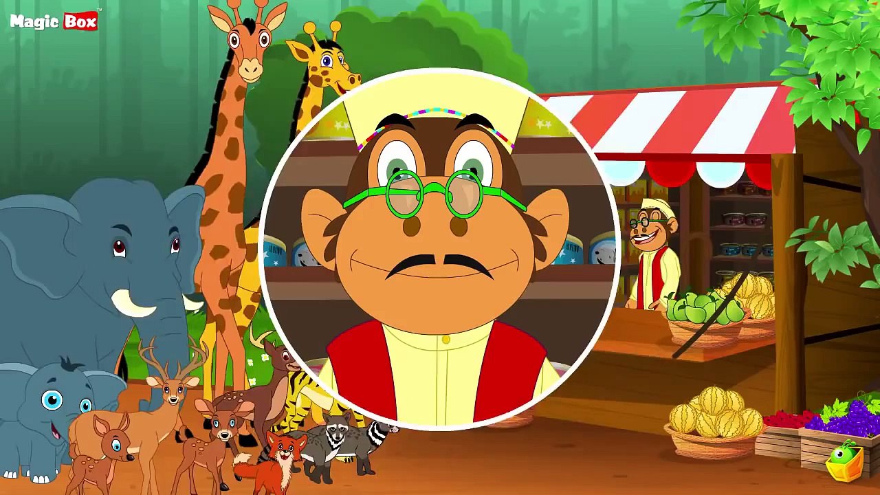 Ek Bandar Ne Kholi Dukan - Hindi Animated/Cartoon Nursery Rhymes For ...