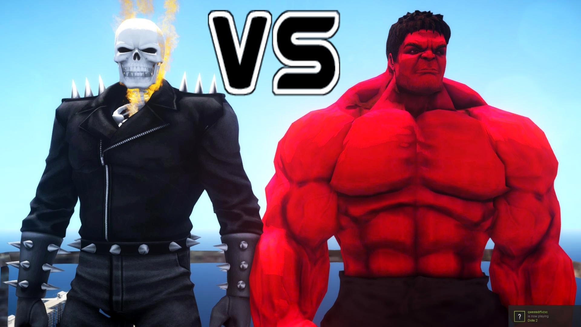 Ghost Rider Vs Red Hulk