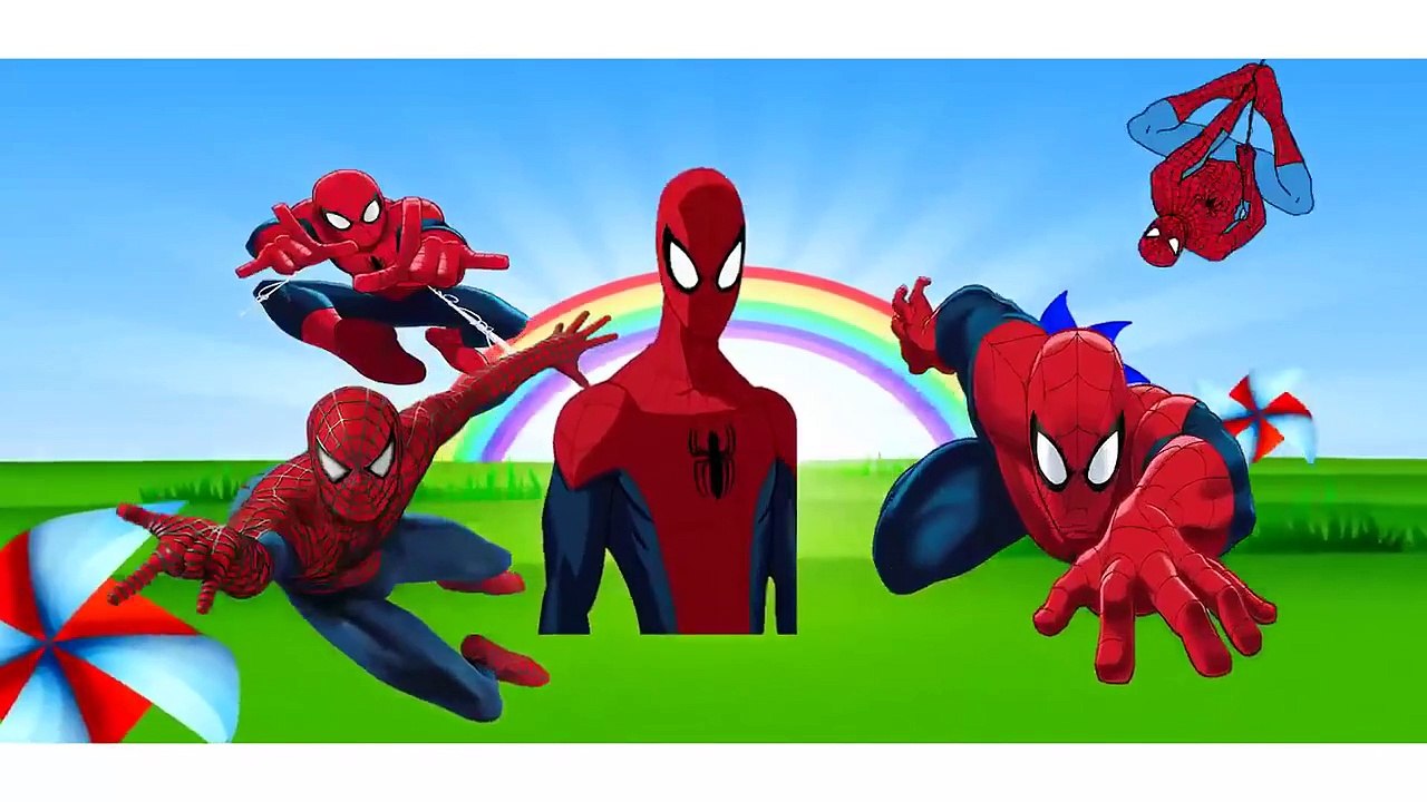 Spiderman Finger Family Nursery Rhymes for Children & Kids Songs ...