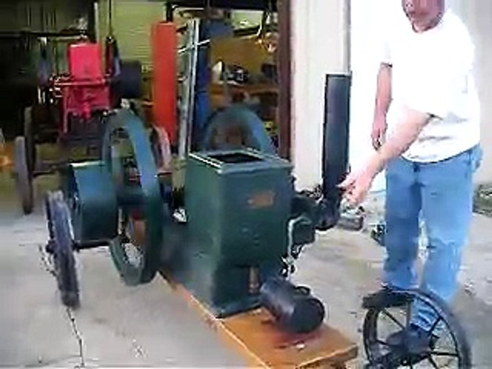 witte 6 hp antique gas engine hit an miss headless - video Dailymotion