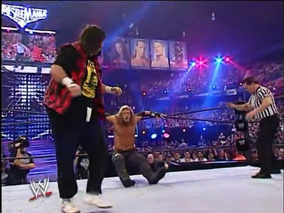 Edge vs. Mick Foley- Hardcore Match- WWE WrestleMania 22 (FULL MATCH ...