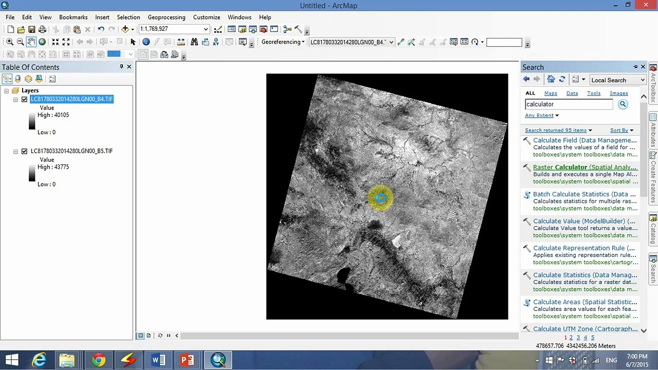 Landsat 8 NDVI calculation using ArcGIS 10.2 raster calculator - video ...