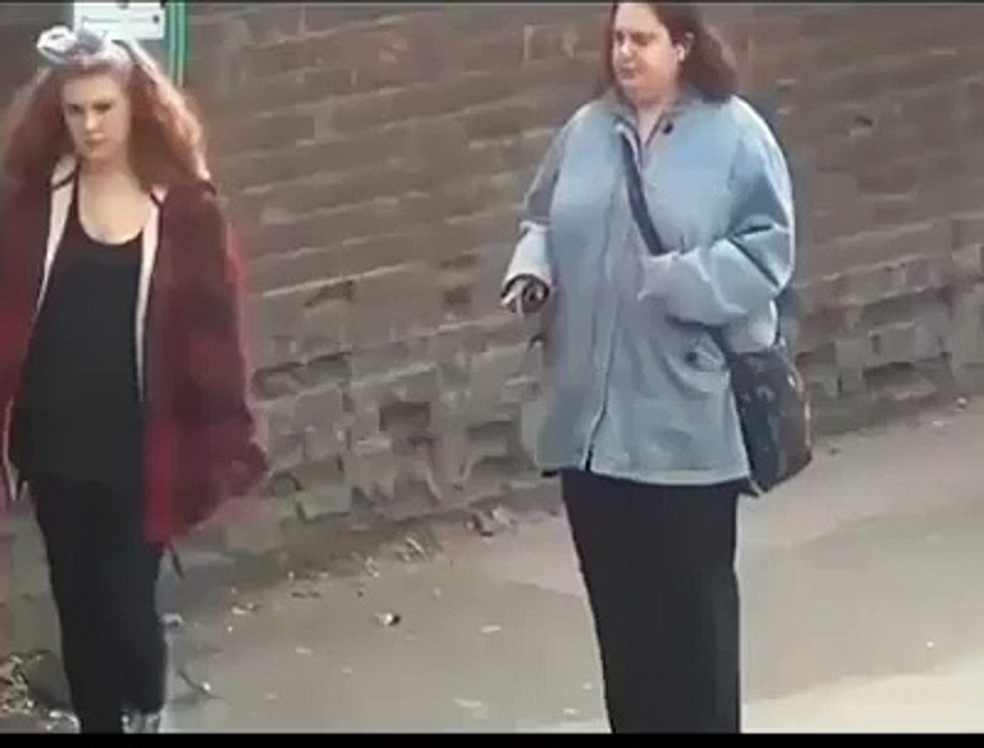Woman Dancing Bus Stop