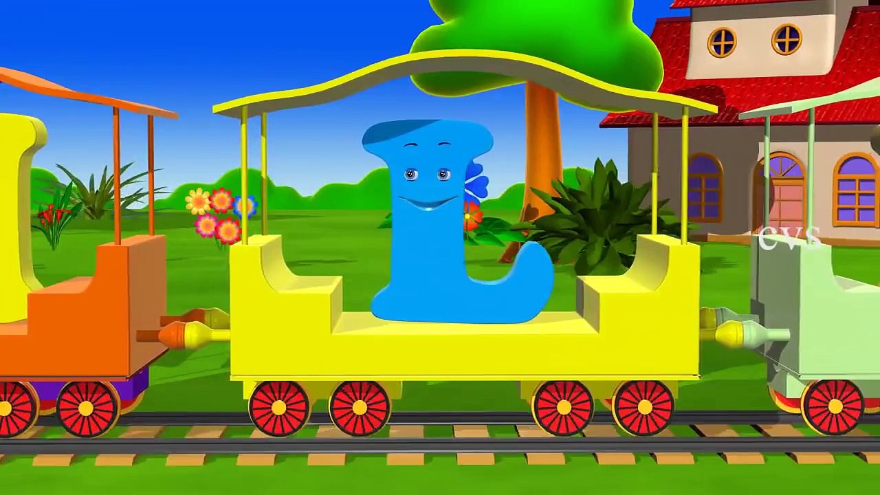 Learn Alphabet Train Song | 3D Nursery Rhymes | English Nursery Rhymes ...