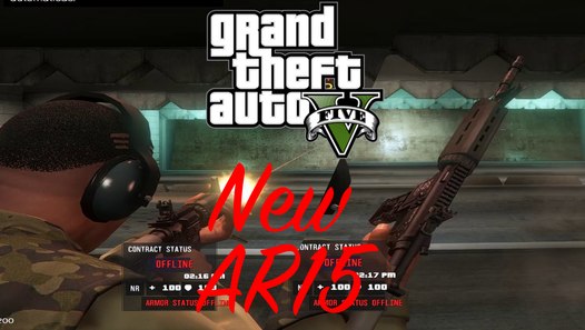 GTA V - AR-15 assault rifle & M9 pistol: modded weapons full animated ...