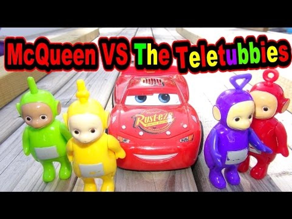 Disney Pixar Cars Shake and Go Lightning McQueen with The Teletubbies ...