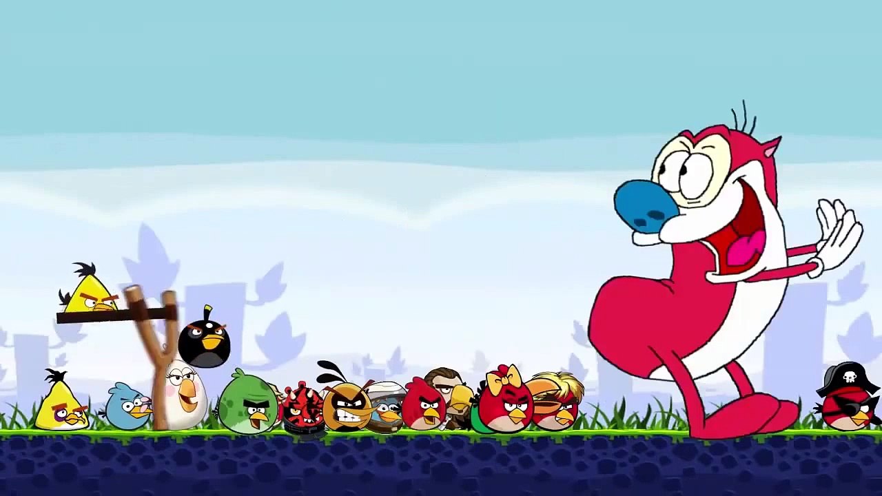 Angry Ren & Stimpy(THE REN AND STIMPY SHOW MEET ANGRY BIRDS)PARODY ...