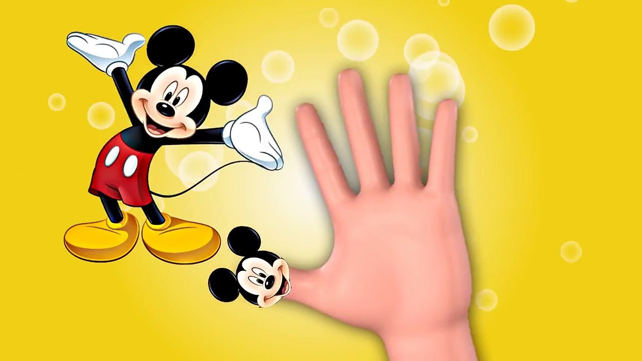 Mickey Mouse Finger Family Nursery Rhymes for Children - Dailymotion Video