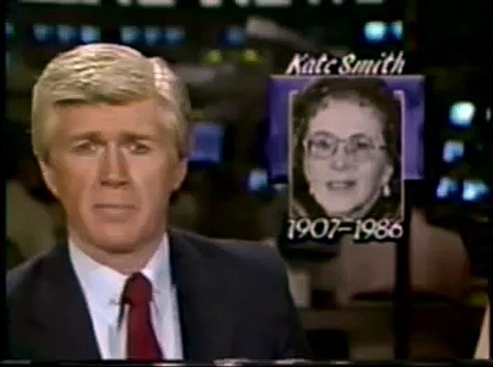 Headline News - death of Kate Smith, 1986 - Dailymotion Video