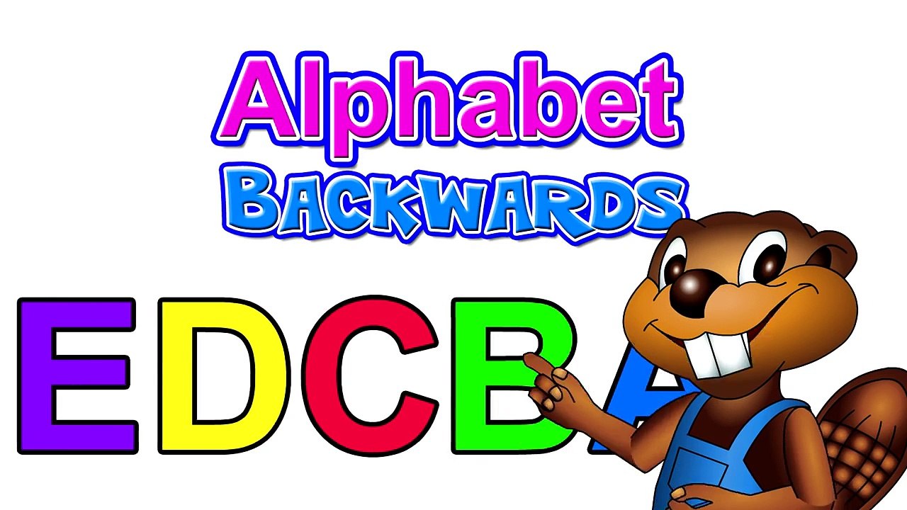 Alphabet Backwards Sing ZYX, ABC Song, Kids Learning Nursery Song ...