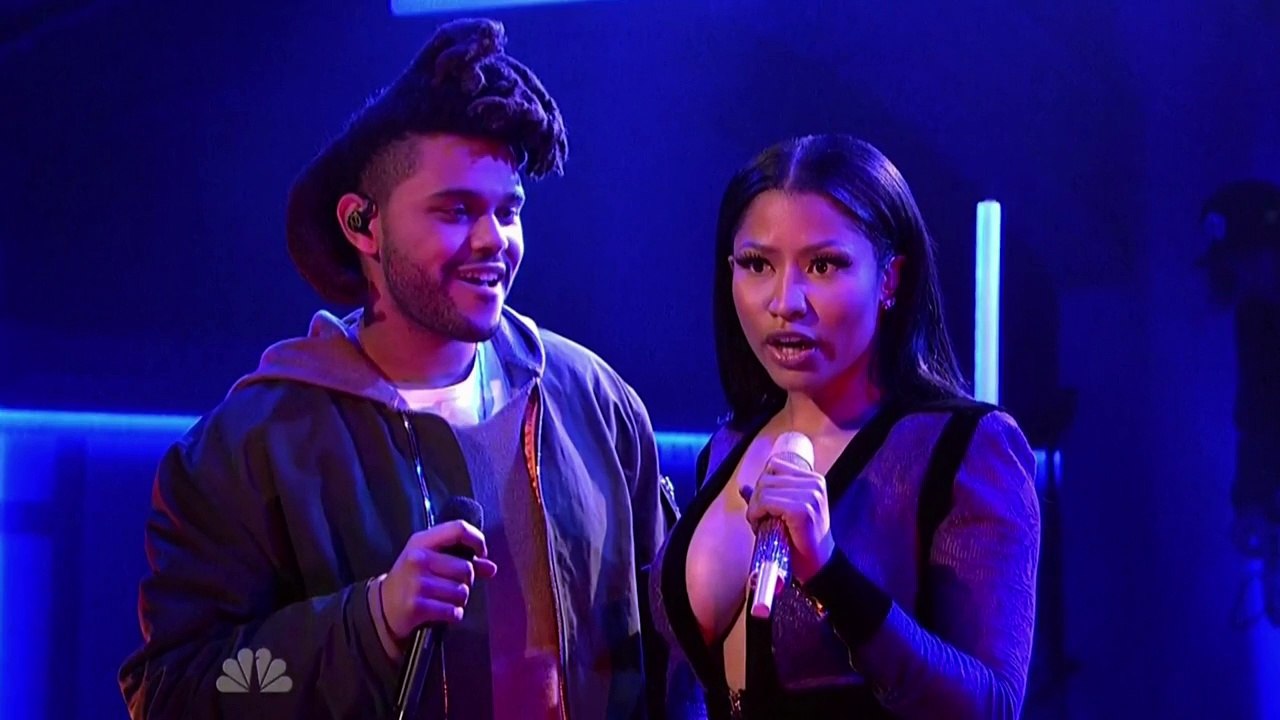 The Weeknd & Nicki Minaj Perform -The Hills- on SNL - Video - video ...