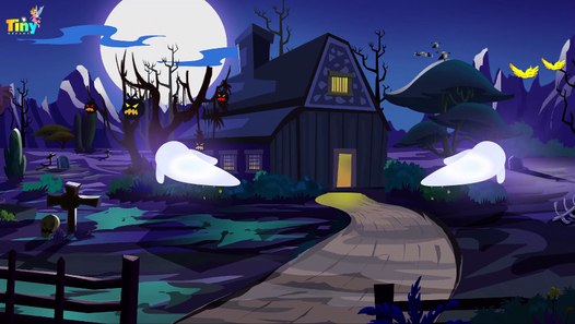 Five Little Ghost Jumping On The Bed | Halloween Song for Kids - video ...