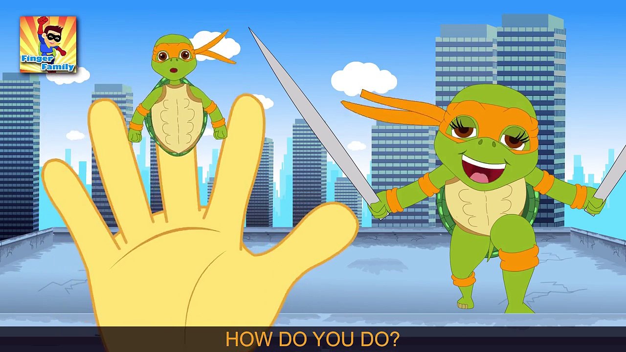 Finger Family Kungfu Turtles | Finger Family Rhymes Turtles Family ...