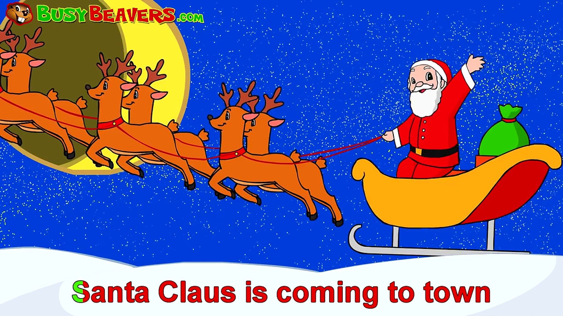Cartoon Santa Claus Is Coming To Town Santa Claus Is Coming To Town,