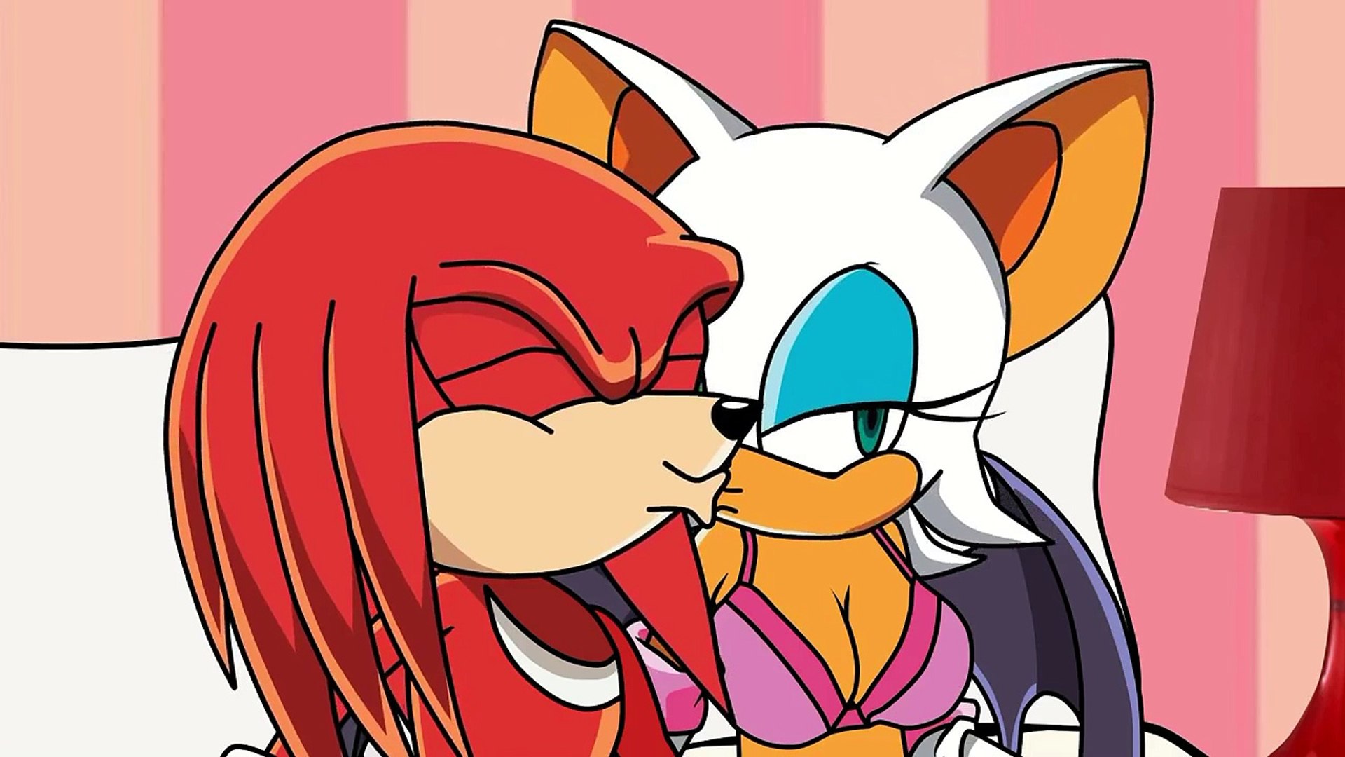 Sonic X Rouge And Knuckles Kiss