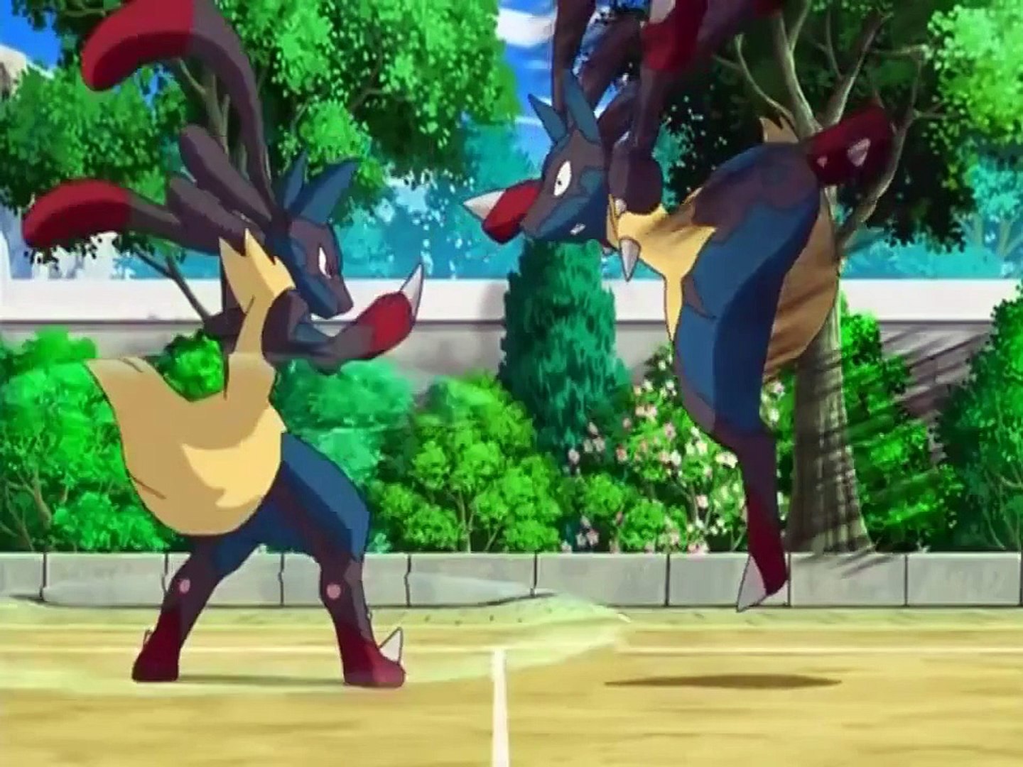 Pokemon Lucario Vs Pikachu