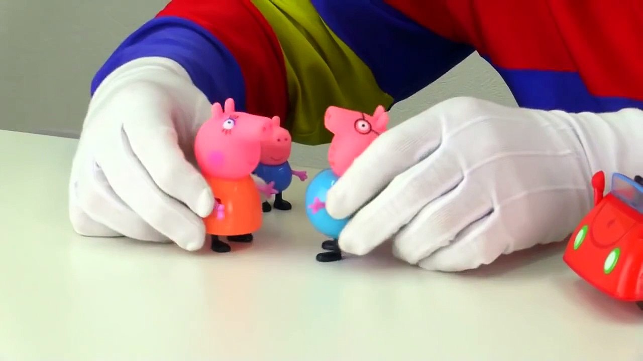 Çocuklar için eğlenceli film Palyaço Dima Peppa Pig ve ailesi - video ...