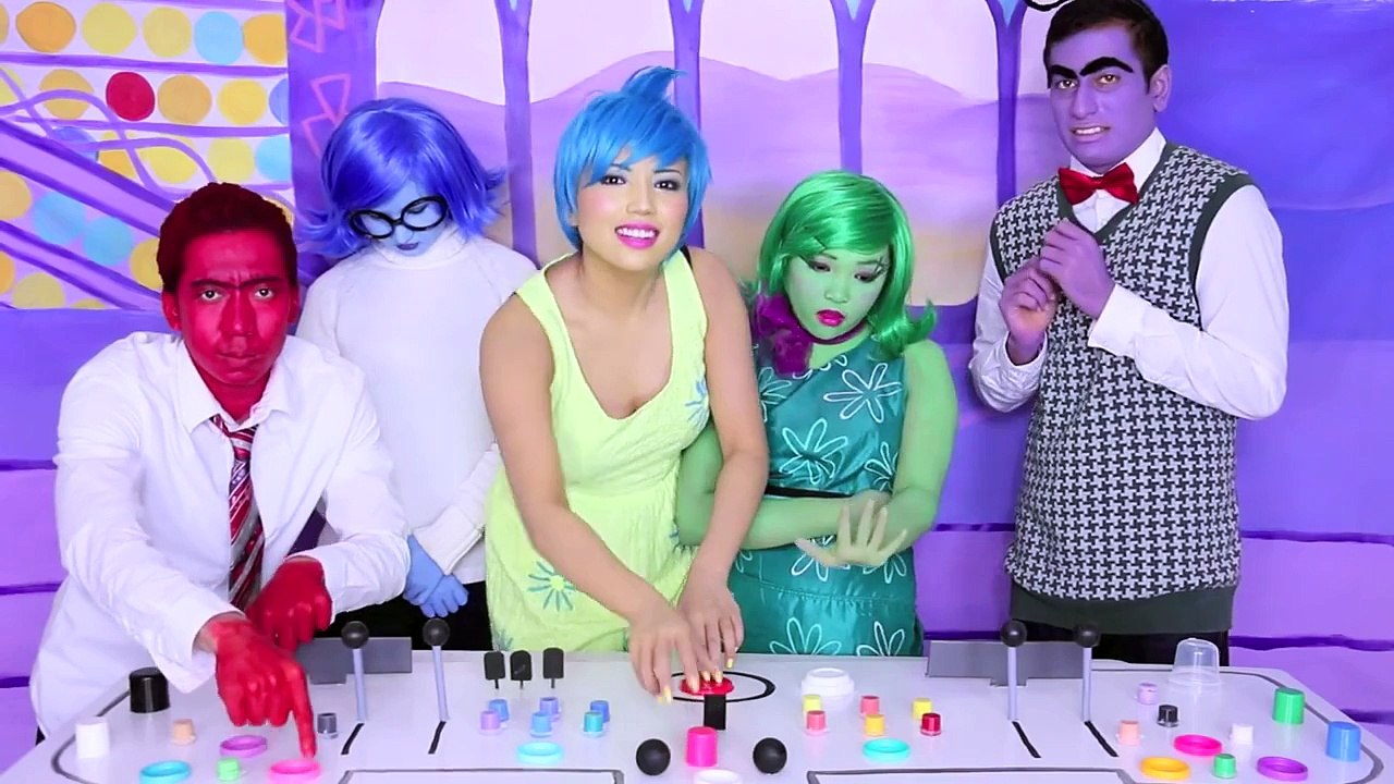 INSIDE OUT Makeup Tutorial (Disgust,Sadness,Joy,Anger & Fear ...