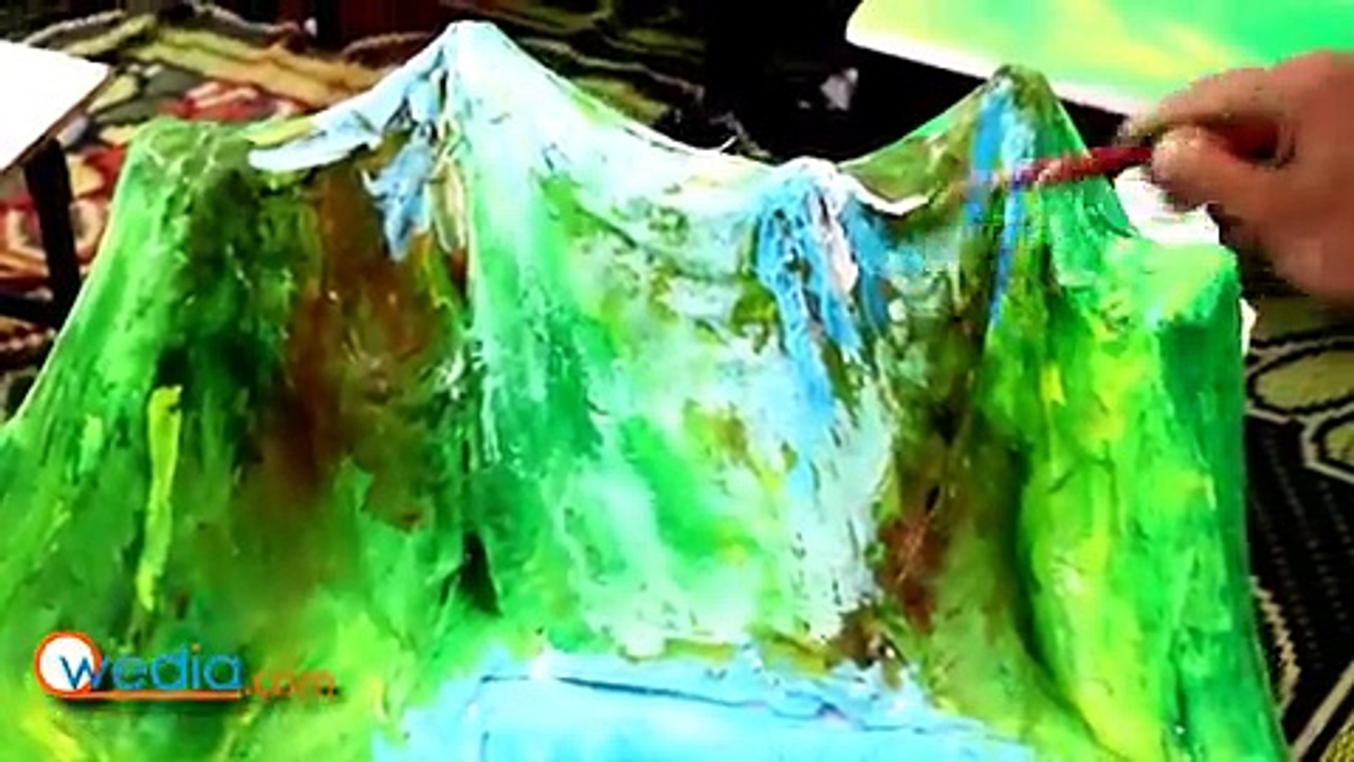 School Project, Model Of Mountain And River Stock Photo Image Of Basin ...