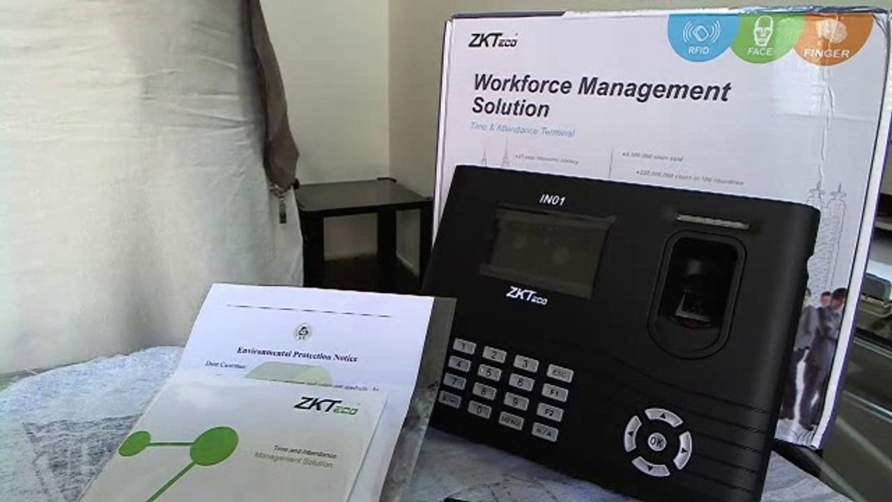 ZKteco zk in01 fingerprint reader for time attendance and access ...