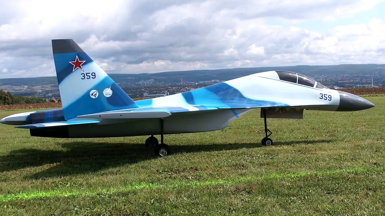 SUKHOI SU 30 MKK GIGANTIC RC TURBINE JET WITH THRUST VECTOR CONTROL ...