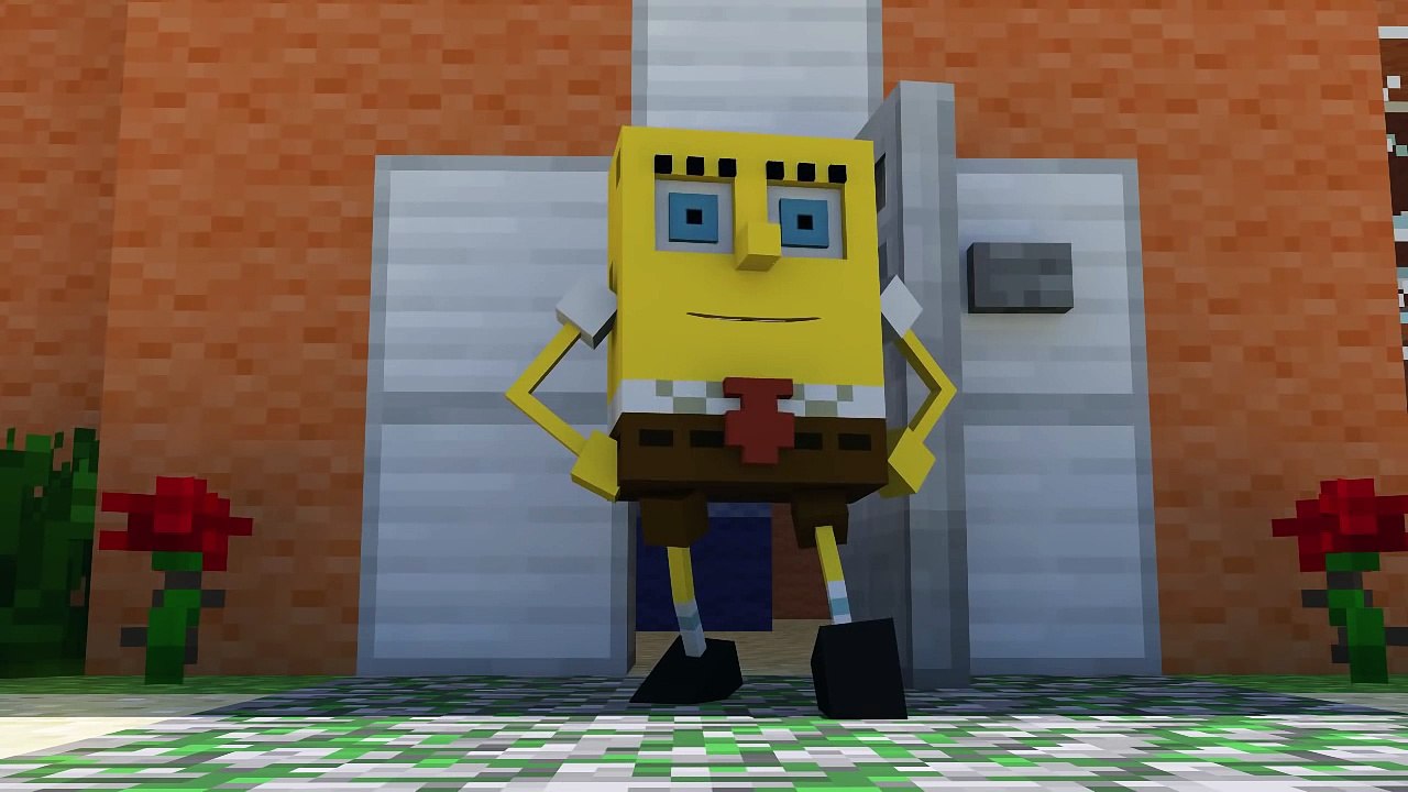 _Spongebob in Minecraft_ - Animation - video Dailymotion