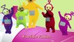 Five Little Tubbies Jumping on The Bed Teletubbies Nursery Rhyme for ...