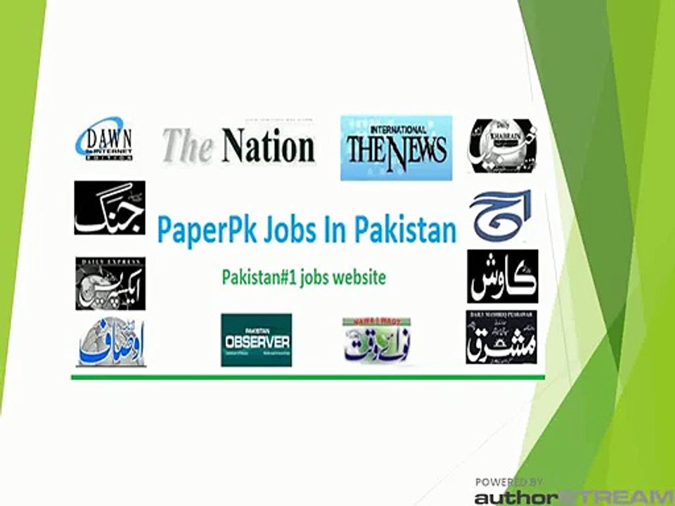PaperPk Jobs in Pakistan - video Dailymotion