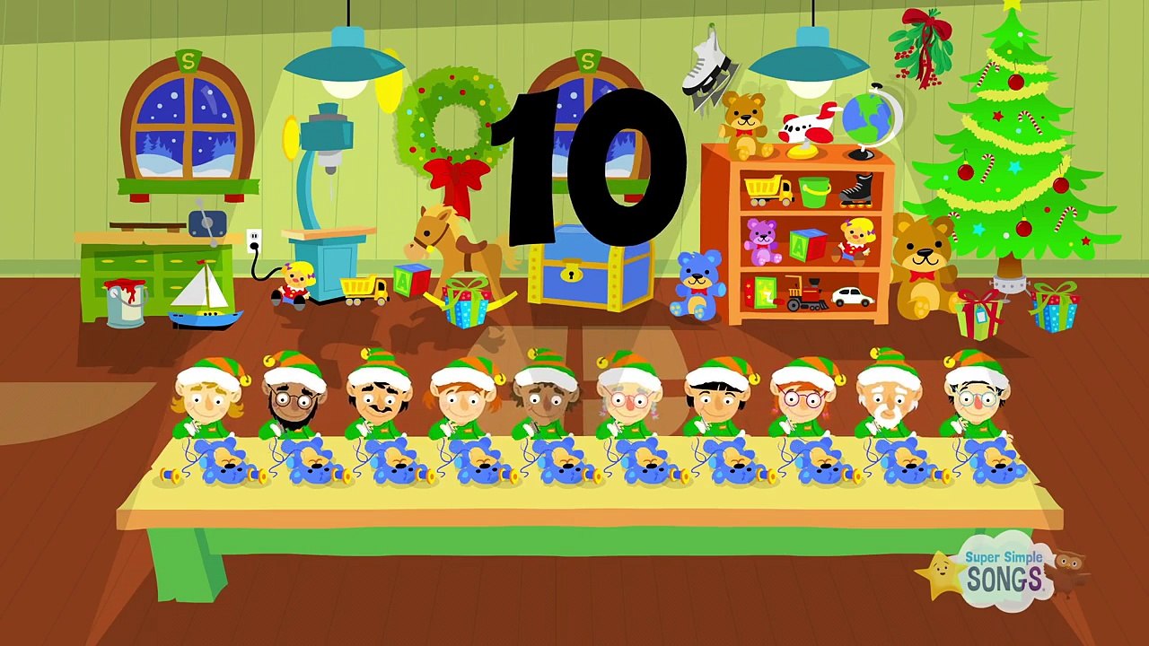 10 Little Elves | Christmas Song For Kids | Super Simple Songs ...