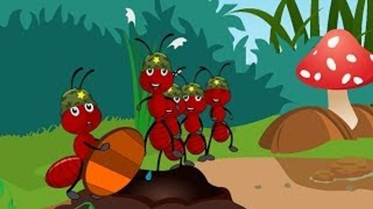 Ants Go Marching one by one Song | English Nursery Rhyme for children ...