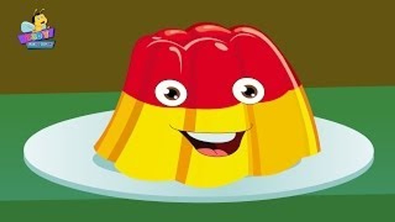 Jelly On a Plate Wibble Wobble Nursery Rhyme Jelly On a Plate Poem with ...