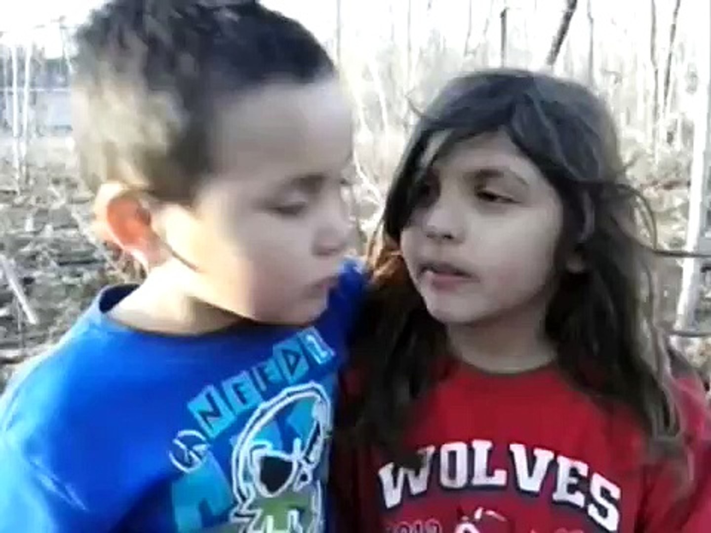 Kids First Kiss On The Lips