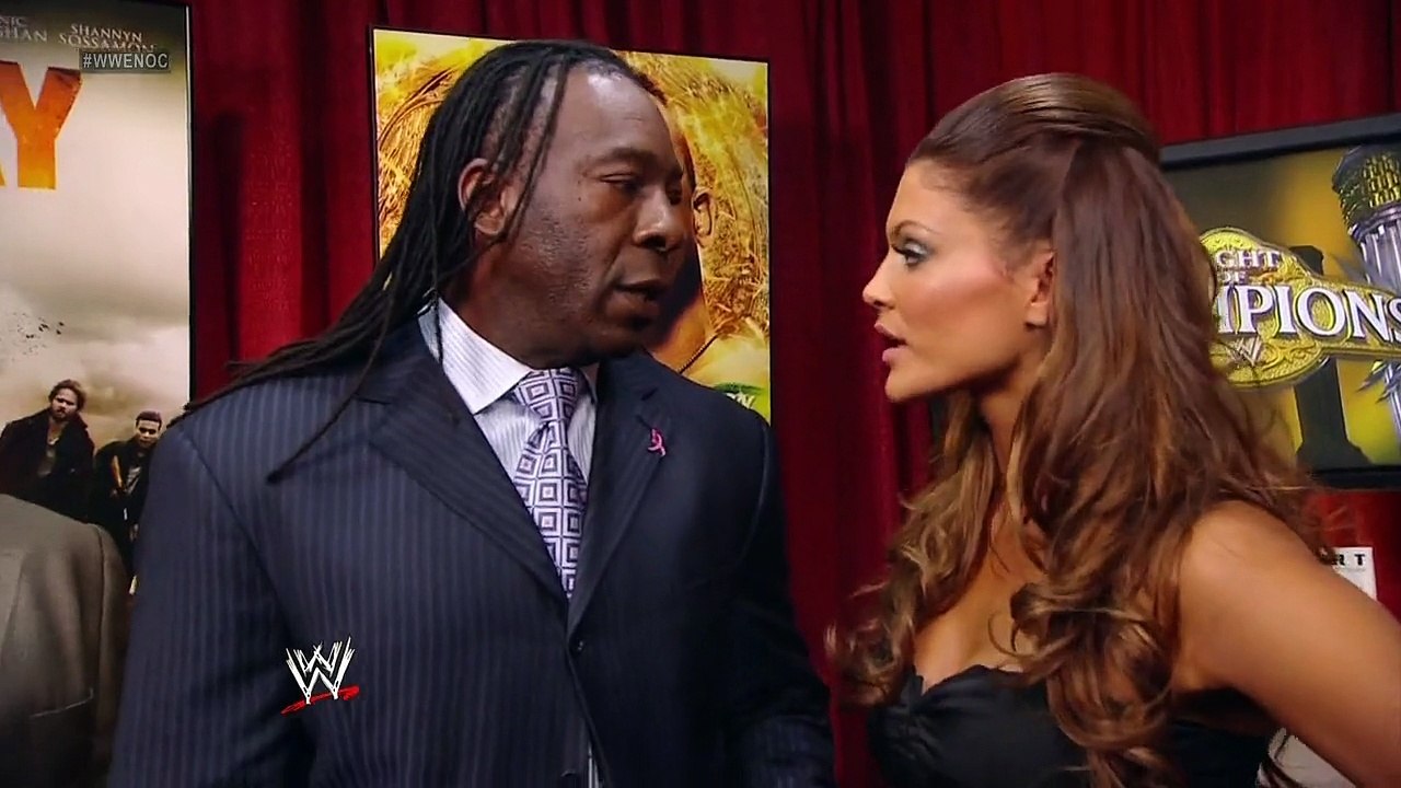 Theodore Long, Booker T and Eve Torres Backstage Segment - video ...
