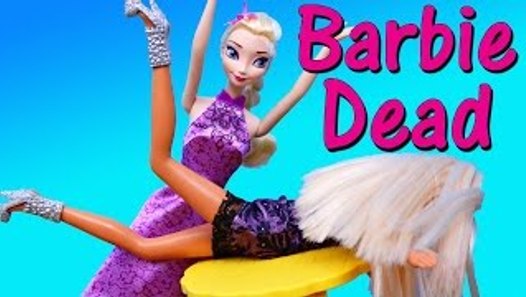 BARBIE DEAD! Barbie Dies by McDonalds Poison + Disney Frozen Elsa ...