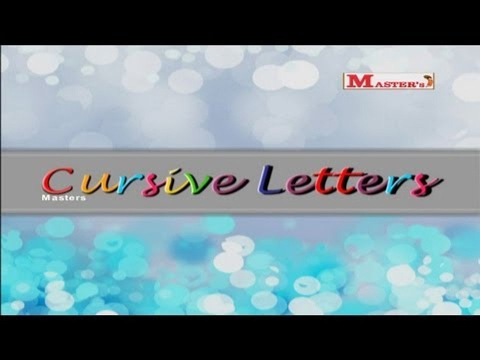 Cursive Letters - English Animation Video for Kids - video Dailymotion