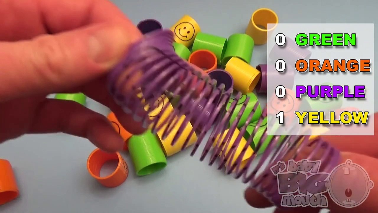 Learn Colours with Smiley Face Slinkies! Fun Learning Contest ...