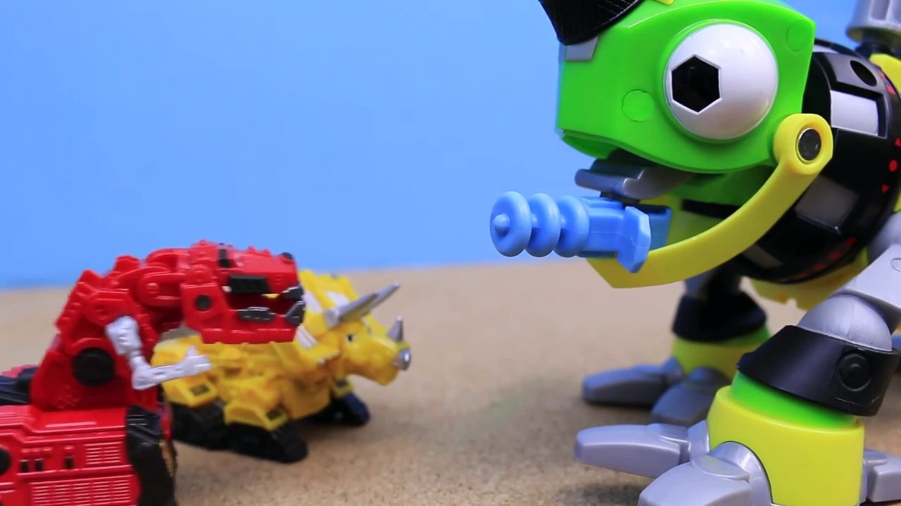 DinoTrux NEW Dinosaur Truck Giant Revvit Finds Ray Gun in Play Doh ...