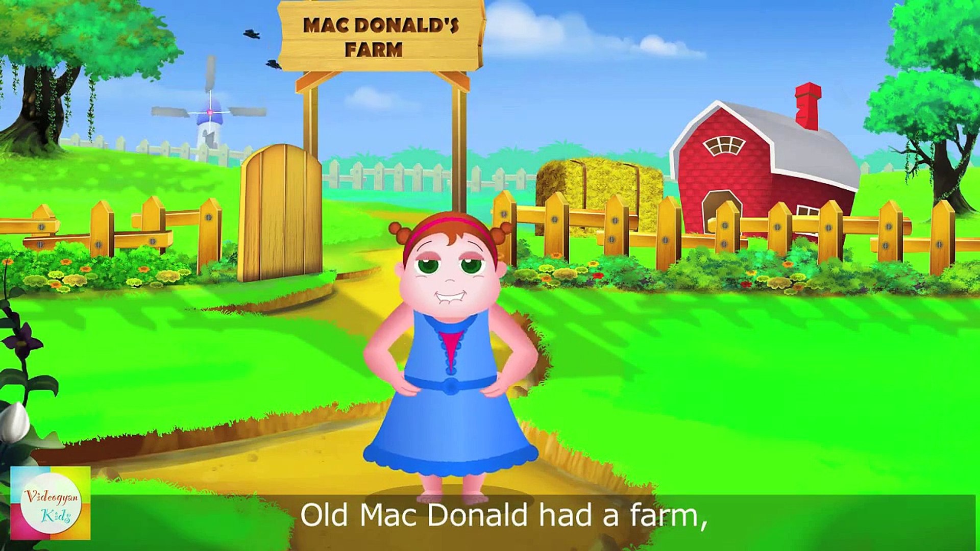 Old Macdonald Had A Farm Nursery Rhymes Video For Kids