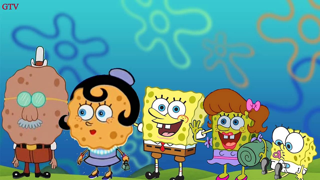 SpongeBob SquarePants Finger Family Song Nursery Rhymes | SpongeBob ...