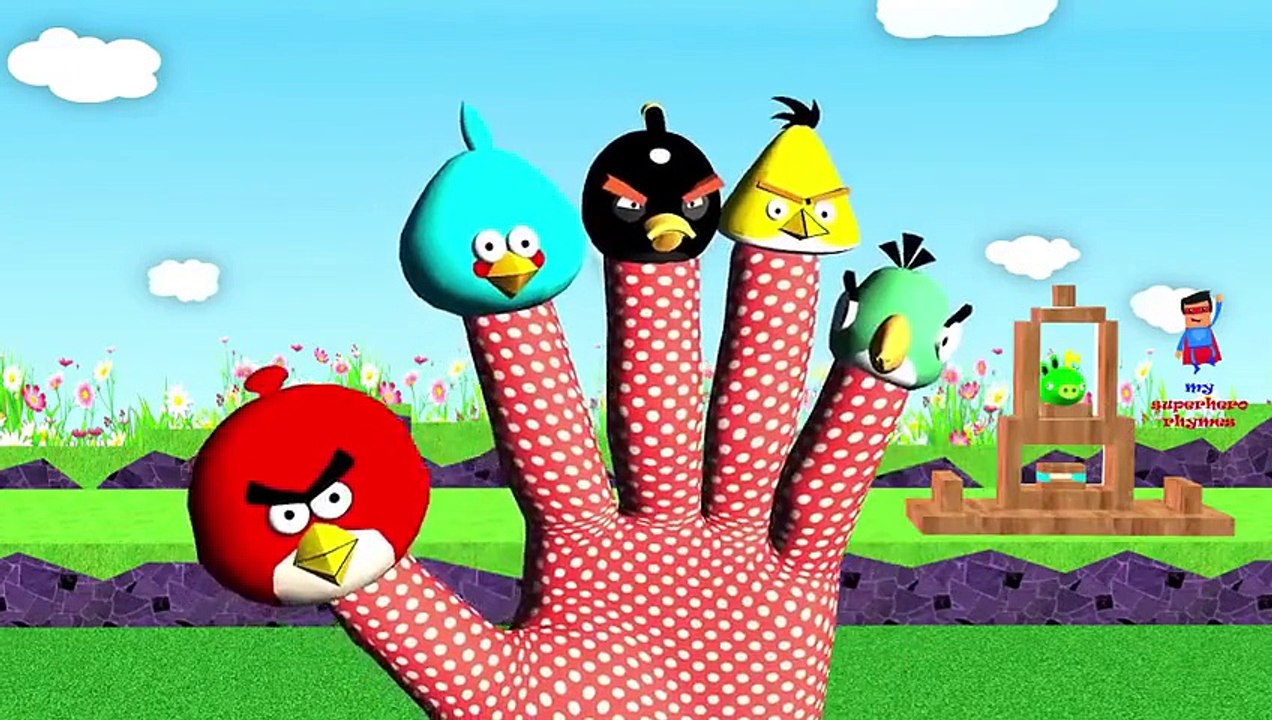 Angry Birds Finger Family Song For Children And Kids Cartoon Animation ...