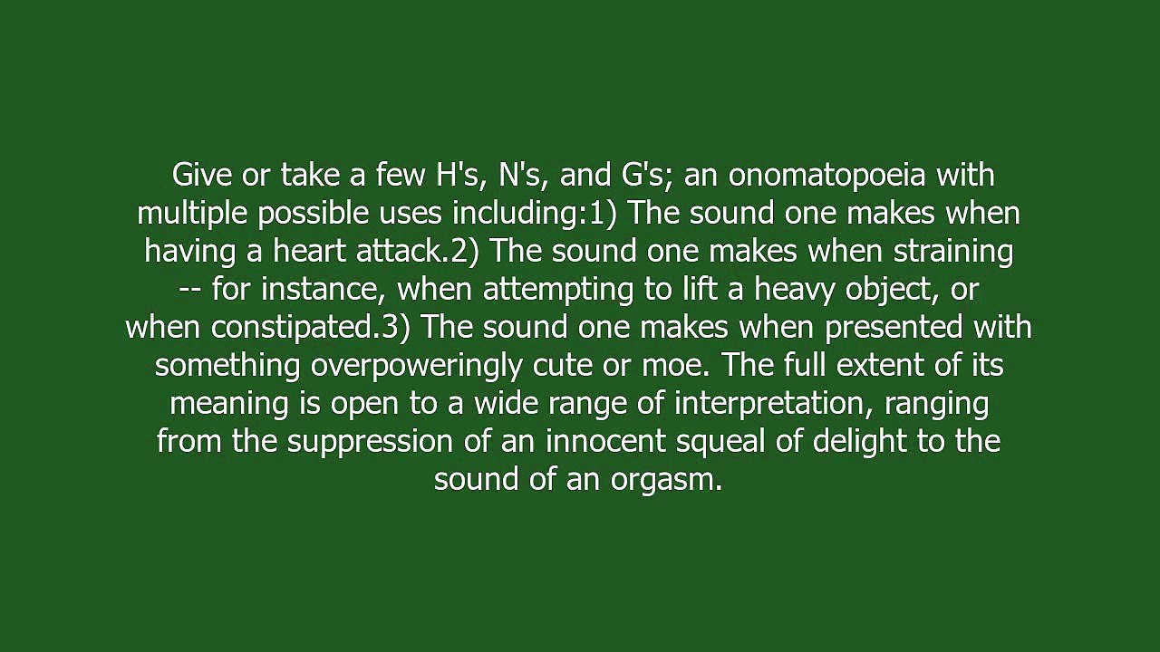 Hnnnng meaning and pronunciation - video Dailymotion